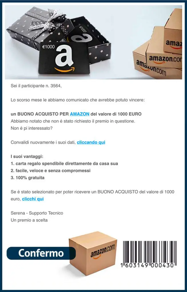 Buono Amazon 1000 euro • Tutto sulla posta elettronica