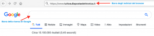 Cosa è la barra indirizzi di un browser • Tutto sulla posta elettronica